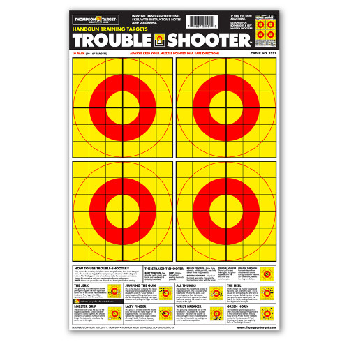 Trouble-Shooter 12.5"x19" Diagnostic Shooting Targets