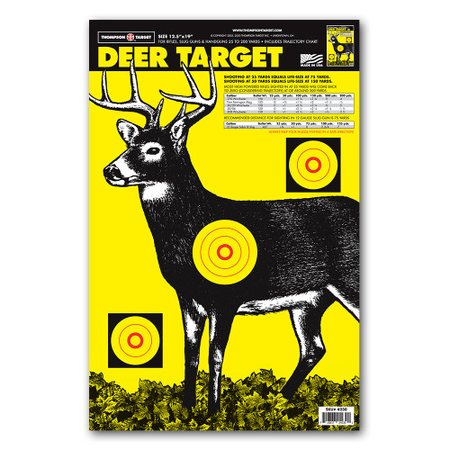 Realistic Deer Targets for Hunting & Shooting 15"x19" Paper