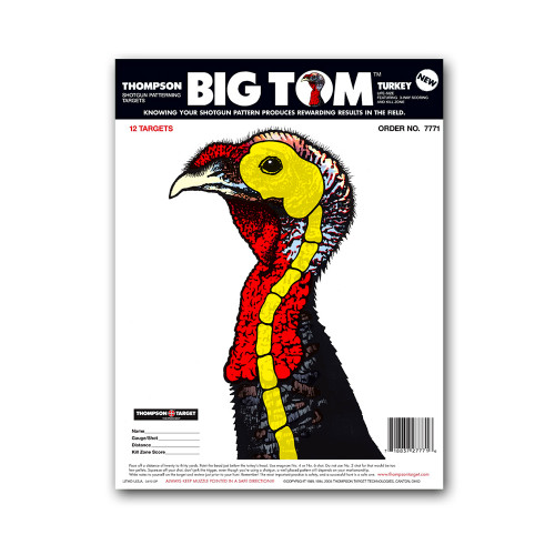 Life-Size Turkey 9"x12" Paper Hunting Shooting Targets