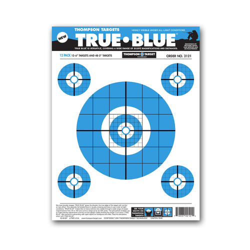 True Blue 9"x12" Paper Gun Range Shooting Targets