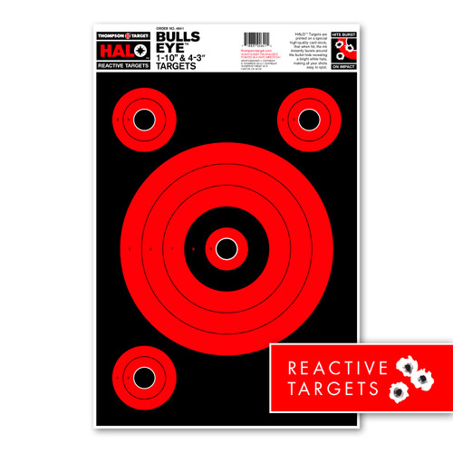 HALO Bullseye 10" & 3" Reactive Splatter Shooting Targets