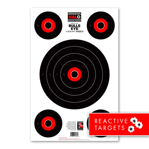HALO Bullseye 10" & 4" Reactive Splatter Shooting Targets