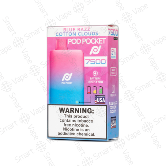 Pod Pocket 7500 Smart Vape | 7500 puffs | flavors | recharge