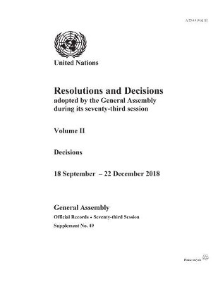 Resolutions and Decisions Adopted by the General Assembly during its ...