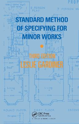 Standard Method of Specifying for Minor Works L. Gardiner 9780419155201 ...