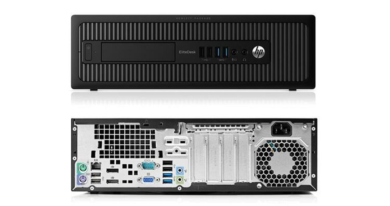 Refurbished HP 800 G1 Elite Desktop Dual Monitor Package | Recompute