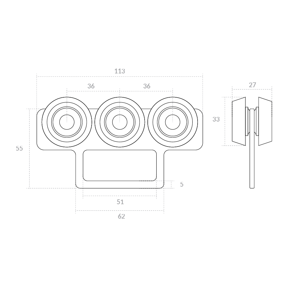 Triple Wedge Roller
