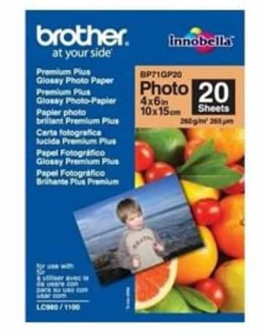 Brother BP71GP20 Glossy Paper - 20 Sheets | CartridgesDirect