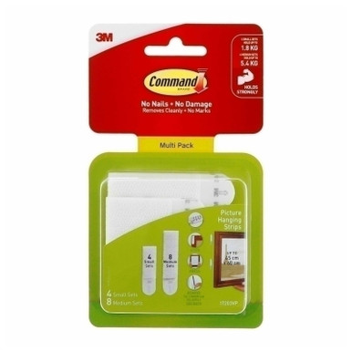 Command 17203 Small & Medium Picture Hanging Strips Value 12-Pack ...