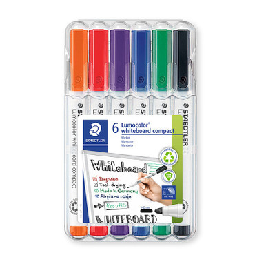 Premium Staedtler Whiteboard Markers - Set of 6 | CartridgesDirect