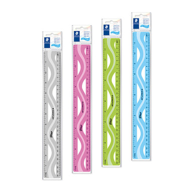 Flexible 30cm Shatterproof Ruler - Assorted Colours | CartridgesDirect
