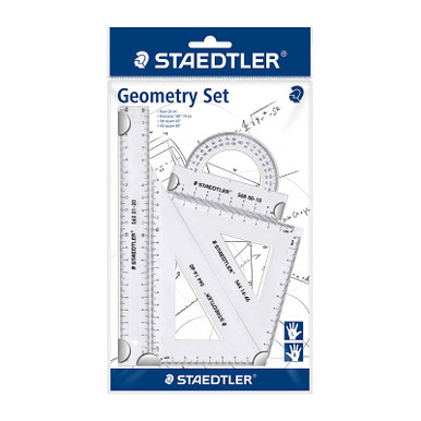 Staedtler Transparent 4-Piece Geometry Set | CartridgesDirect