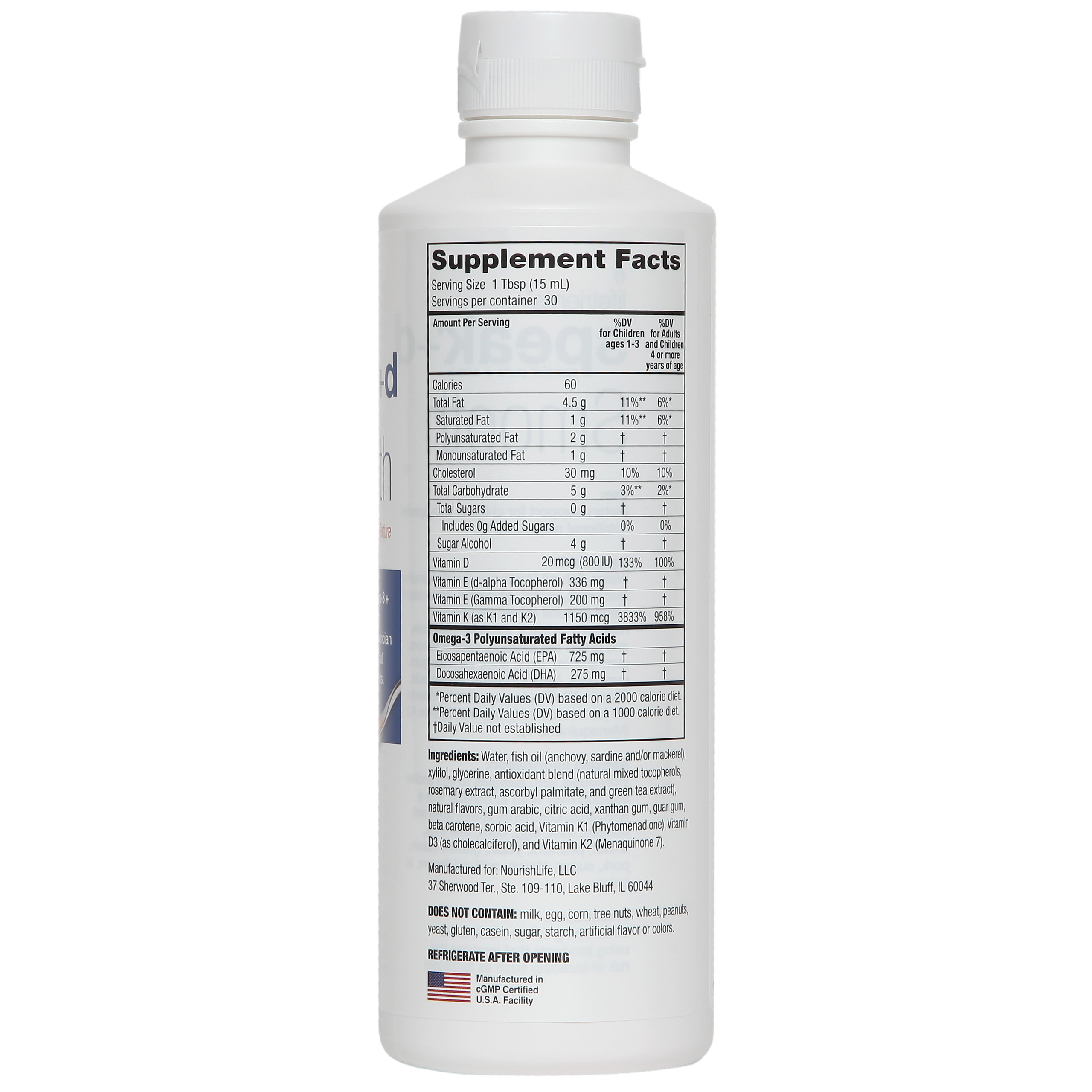 Speak+d Smooth Standard Bottle - Lifetrients.com