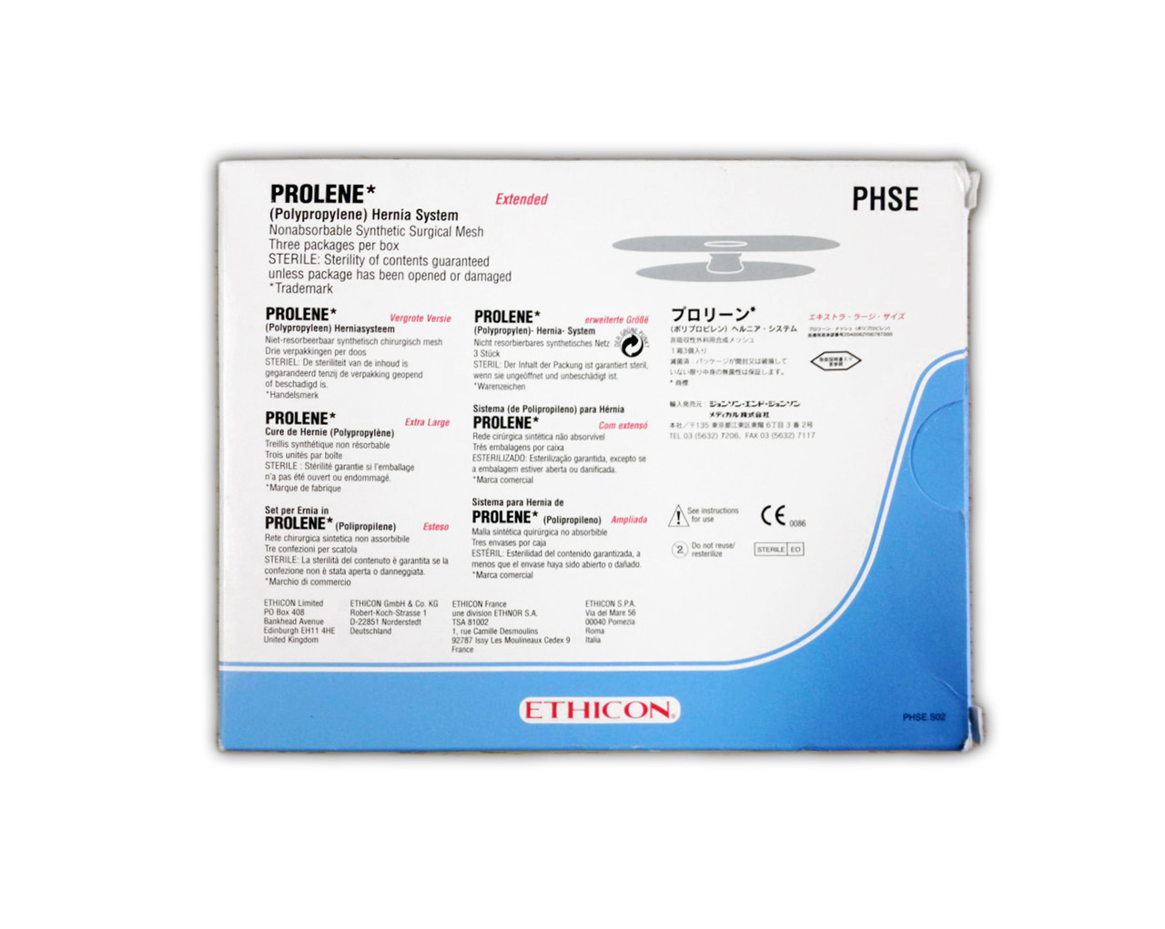 Uhsl Ethicon Ultrapro Hernia System Large Each Each