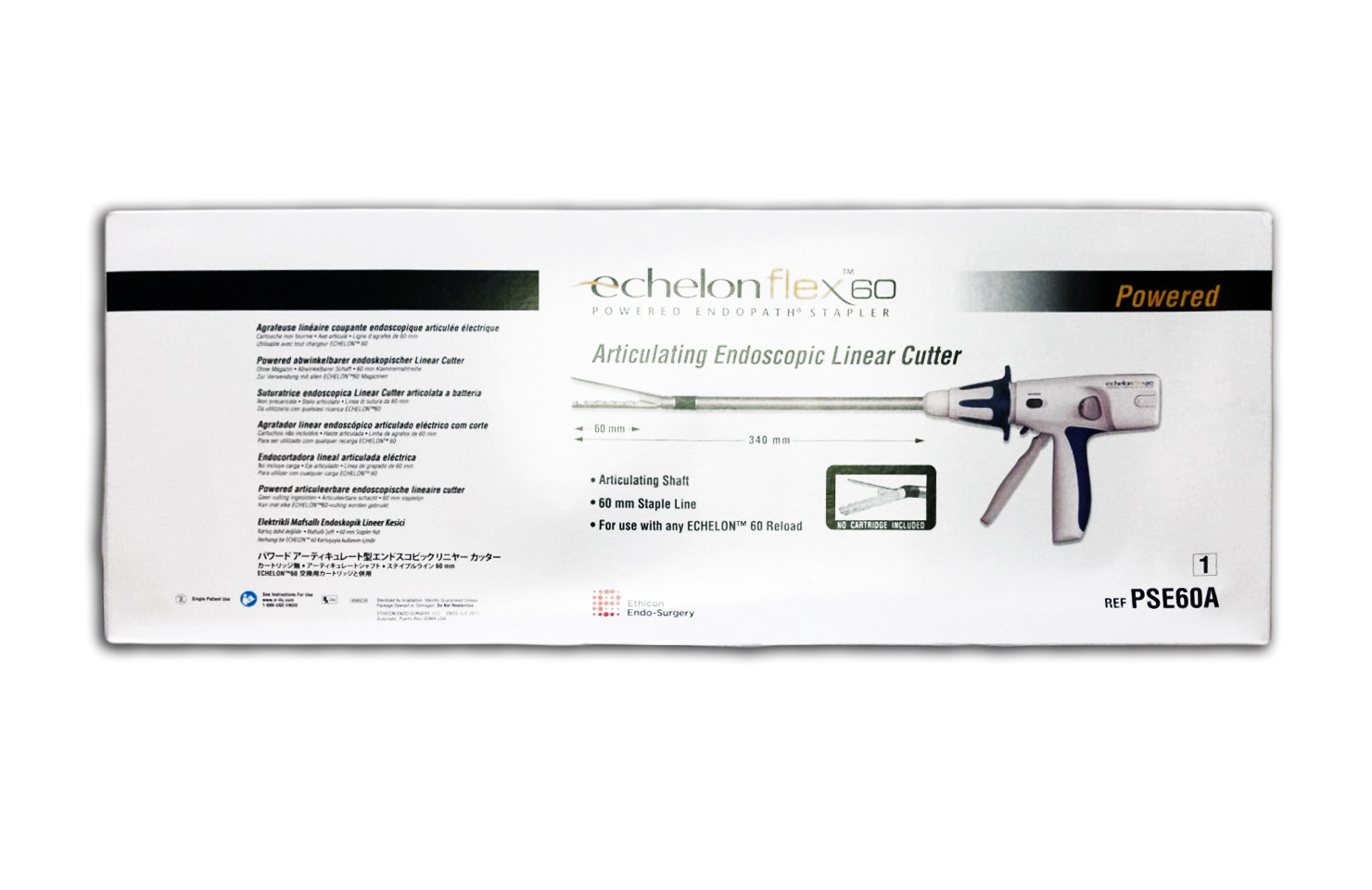 PSEE60A - Ethicon Echelon Flex Powered Plus 60mm Stapler, 340mm - Box of 1