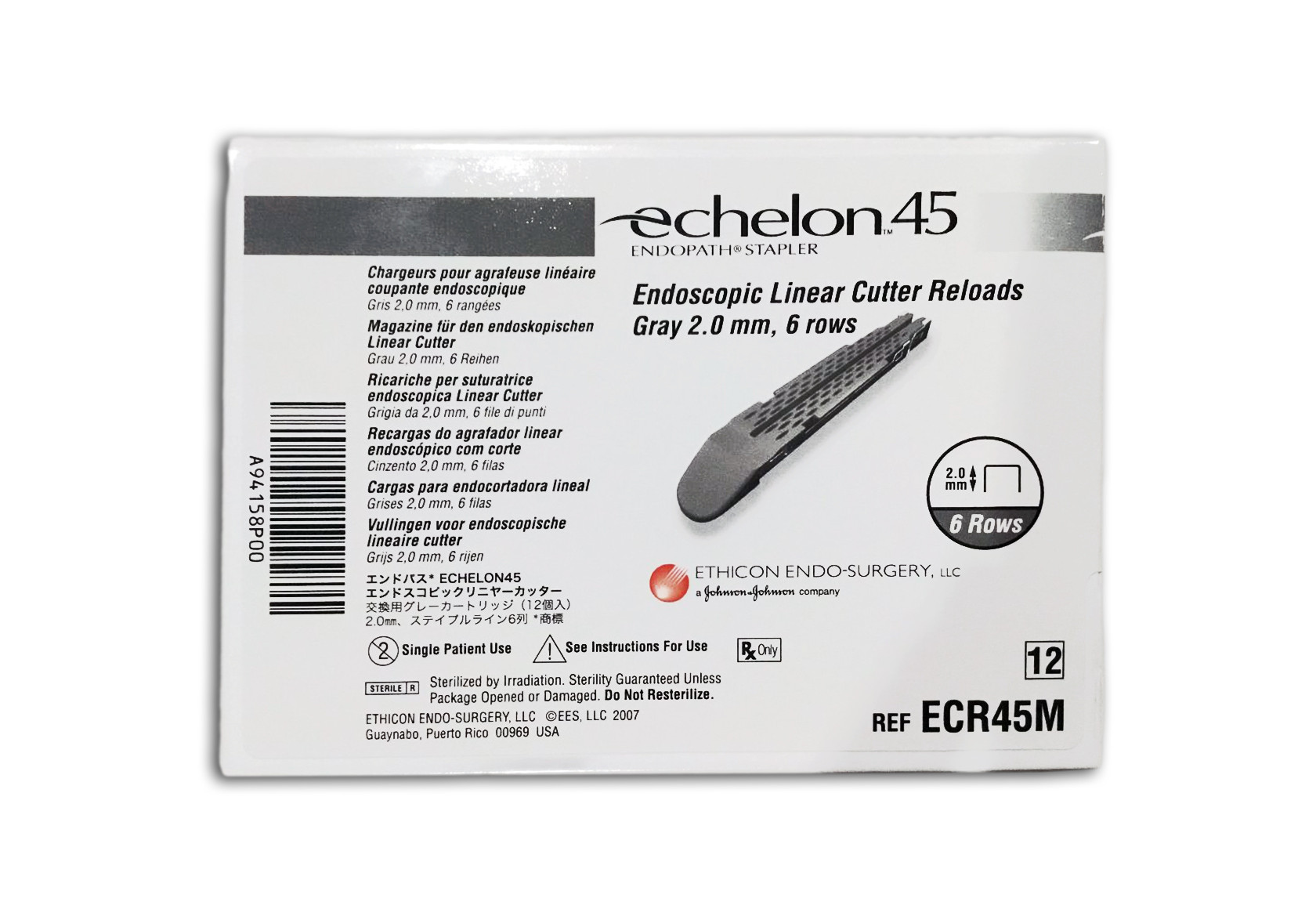 ECR45B - Ethicon Echelon Flex Endopath Stapler Reload (Blue) 45.0mm x 3.5mm