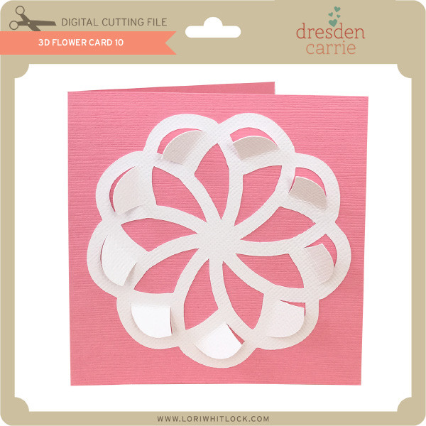 3D Flower Card Bundle - Lori Whitlock's SVG Shop