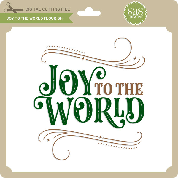 Joy Flourish Word - Lori Whitlock's SVG Shop