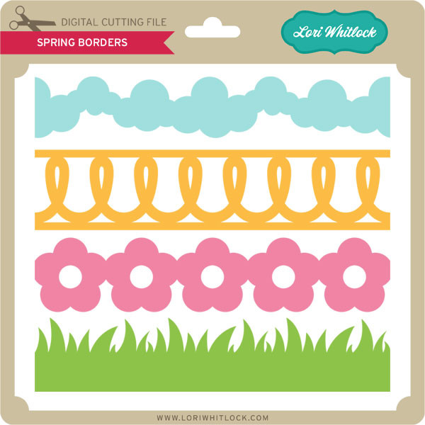 Spring Borders - Lori Whitlock's SVG Shop