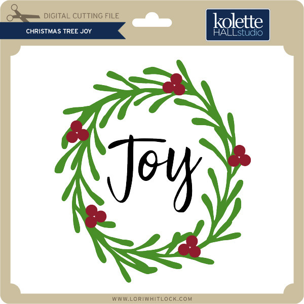 Christmas Tree Joy - Lori Whitlock's SVG Shop