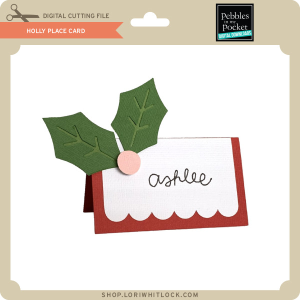Santa Place Card - Lori Whitlock's SVG Shop