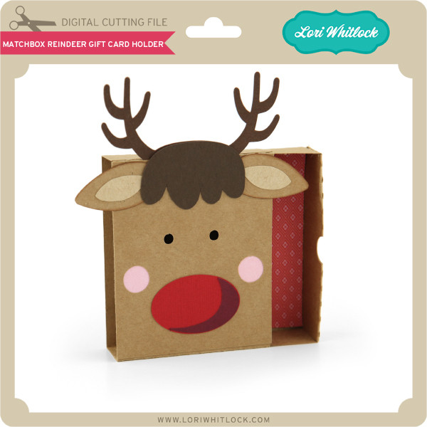 Matchbox Snowman Gift Card Holder - Lori Whitlock's SVG Shop