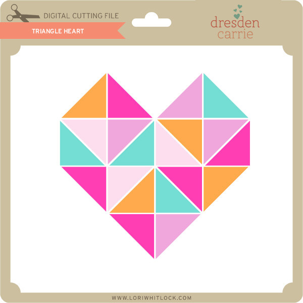 Triangle Heart - Lori Whitlock's SVG Shop