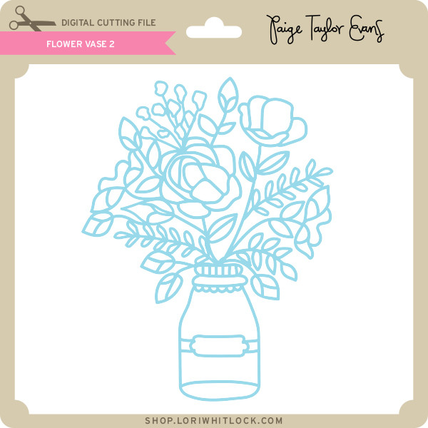Paper Straw Flower Vase - Lori Whitlock's SVG Shop