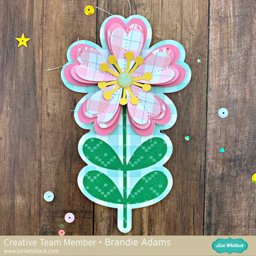 Shaped Card Flower 1 - Lori Whitlock's SVG Shop