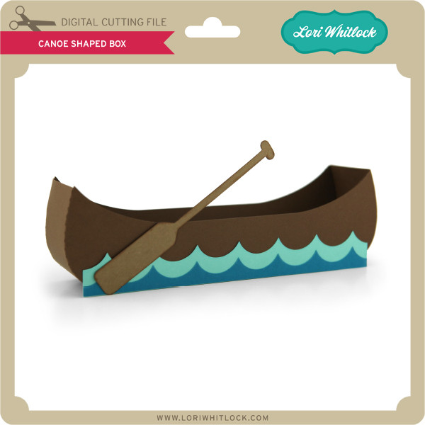 Shadow Box Card Canoe - Lori Whitlock's SVG Shop