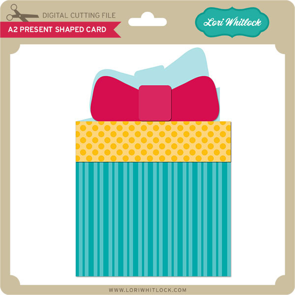 Present Shaped Card - Lori Whitlock's SVG Shop