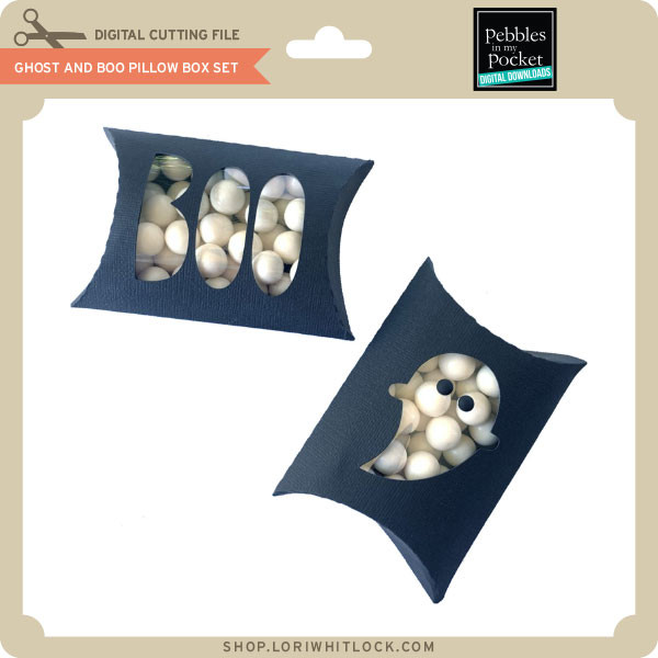 No Glue Box Halloween Boo Ghost - Lori Whitlock's SVG Shop