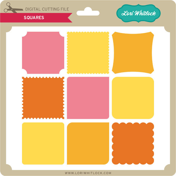 Scalloped Squares - Lori Whitlock's SVG Shop
