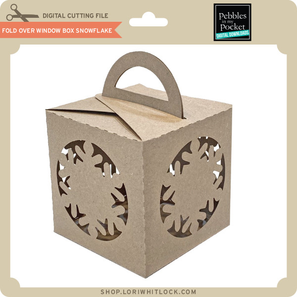 Fold Over Window Box with Candy Cane - Lori Whitlock's SVG Shop