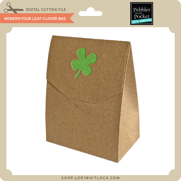 Modern Four Leaf Clover Bag - Lori Whitlock's SVG Shop