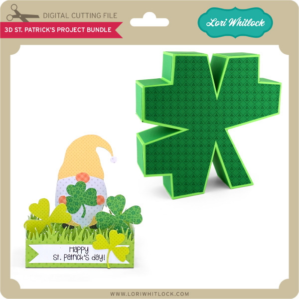 Box Card St Patrick's Bundle - Lori Whitlock's SVG Shop