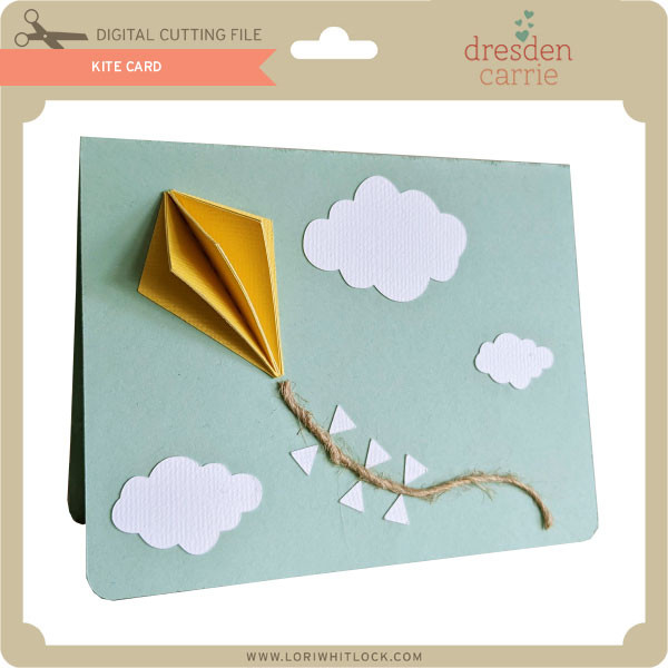 Kite Card - Lori Whitlock's SVG Shop