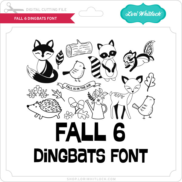 Fall Dingbats Font - Lori Whitlock's SVG Shop