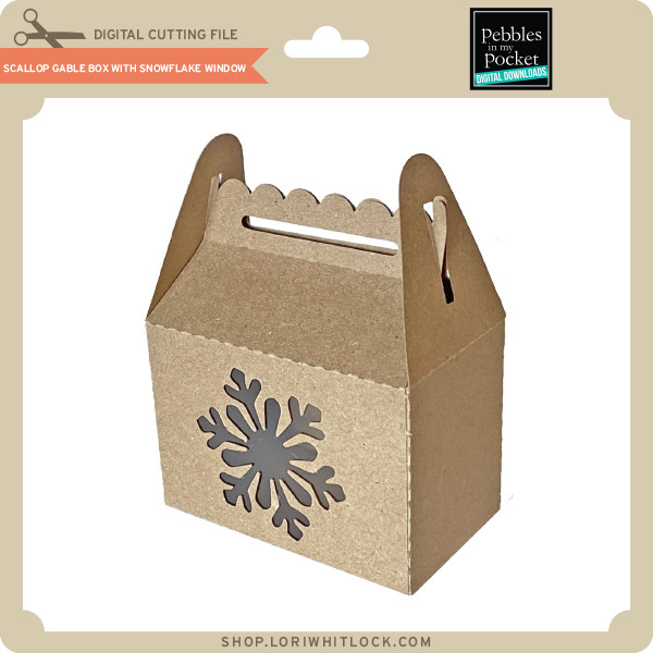 Scalloped Top Gable Box - Lori Whitlock's SVG Shop