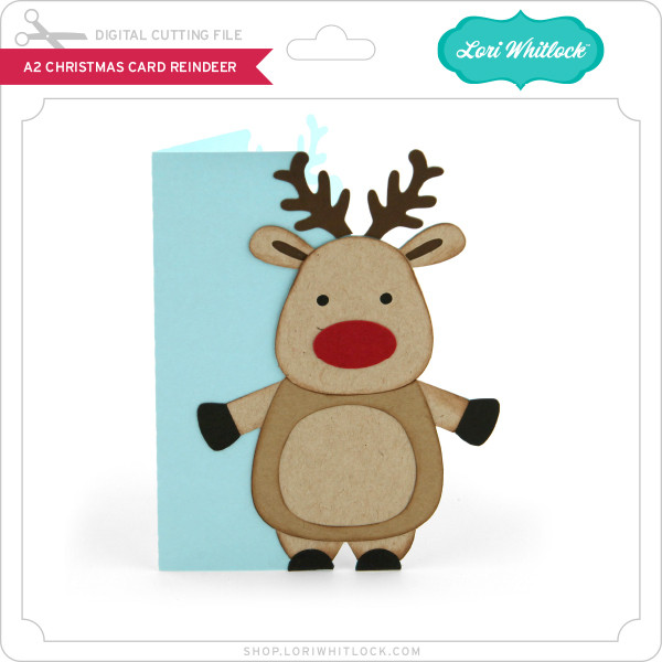 A2 Reindeer Envelope - Lori Whitlock's SVG Shop