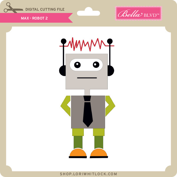 3D Robot Box - Lori Whitlock's SVG Shop