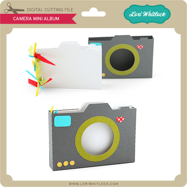 4x6 Photo Mini Album Camera - Lori Whitlock's SVG Shop