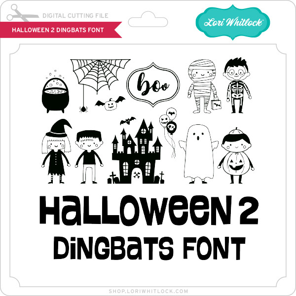 Halloween Dingbats Font - Lori Whitlock's SVG Shop