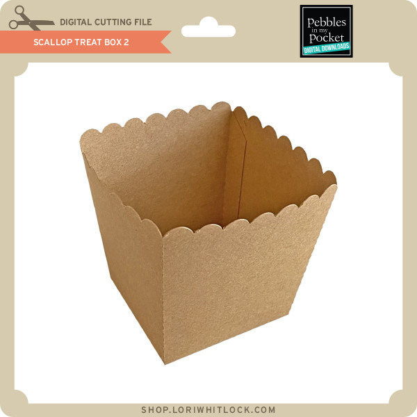 Scallop Box With Latch 2 - Lori Whitlock's SVG Shop