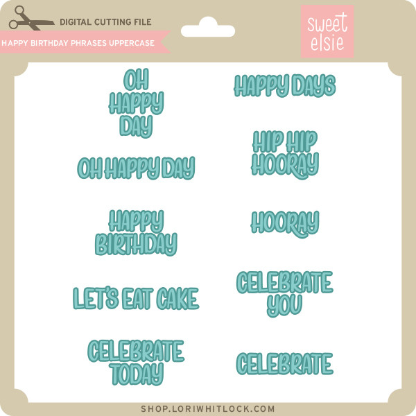 12 Phrases - Lori Whitlock's SVG Shop
