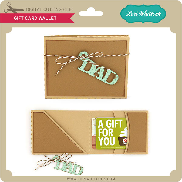 Accordion Gift Card Wallet - Lori Whitlock's SVG Shop