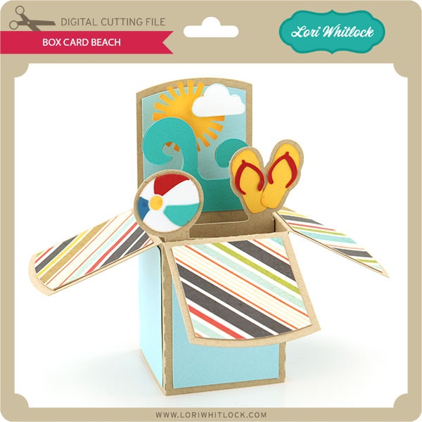 Shaped Card Beach - Lori Whitlock's SVG Shop