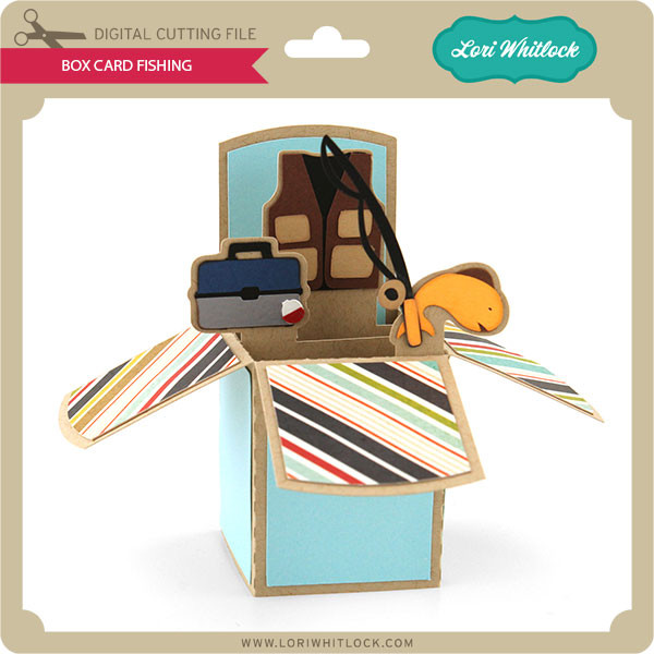3D Fishing Tackle Box - Lori Whitlock's SVG Shop