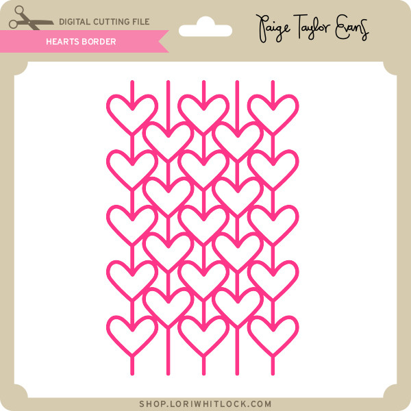 Lace Heart & Border - Lori Whitlock's SVG Shop