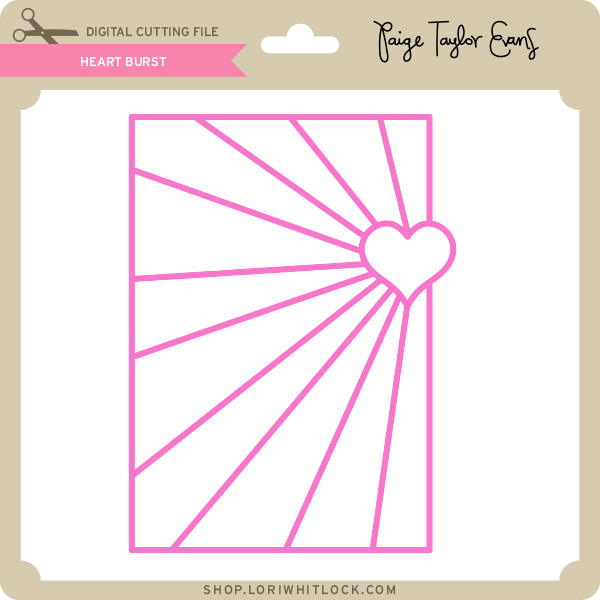 Heart Burst - Lori Whitlock's SVG Shop